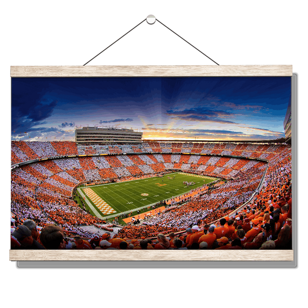 Tennessee Volunteers - Neyland Stadium - Checkerboard Sunset - Vol Wall Art