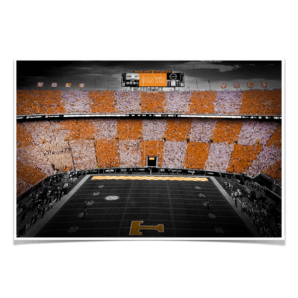 Tennessee Volunteers - Checkerboard Neyland - Vol Wall Art