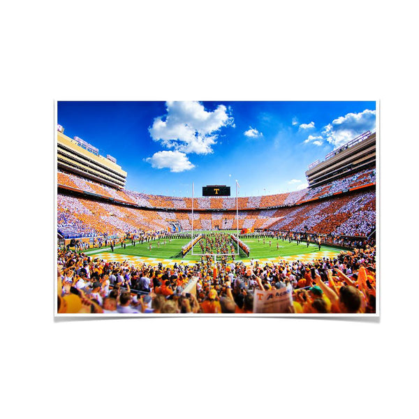 Tennessee Volunteers - Checkerboard Running thru the T - Neyland ...