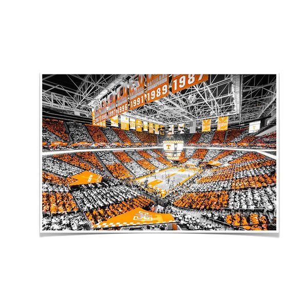 Tennessee Volunteers - Checkerboard Thompson-Boling DuoTone - Vol Wall Art