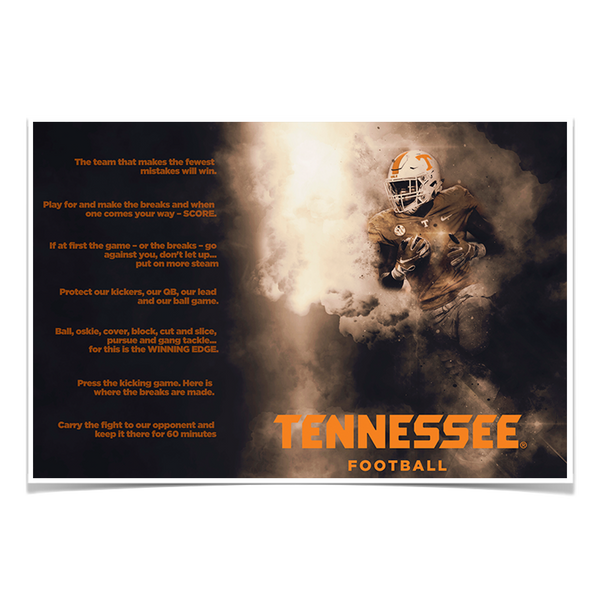 Tennessee Volunteers - Tennessee Football Game Maxims - Vol Wall Art