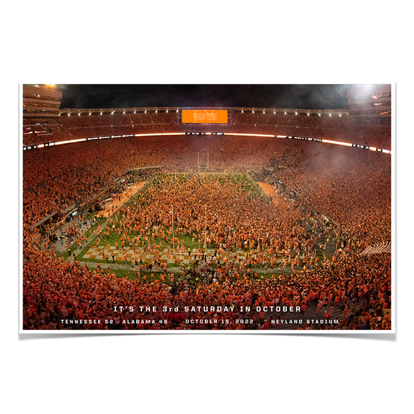 Tennessee Volunteers - It's the Third Saturday in October - Vol Wall Art